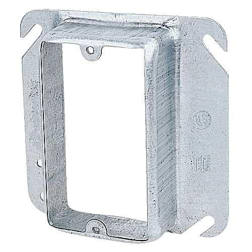 T & B 52C16 4" Pre-galvanized steel sq. box device cover, 1-1/4" Raised ...
