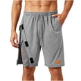 AnuYalue Men's Tear Away Shorts Athletic Cotton Shorts Post Knee ...