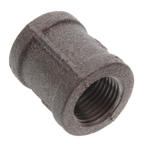 2PK 1-1/2" Black Malleable Iron Right & Left Coupling - Walmart.com