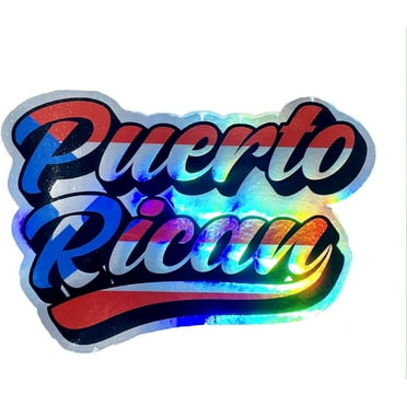 Puerto Rico Flag Sticker (Pack of 2) Vinyl Decal, Hibiscus Flower, "Amapola" - Walmart.com