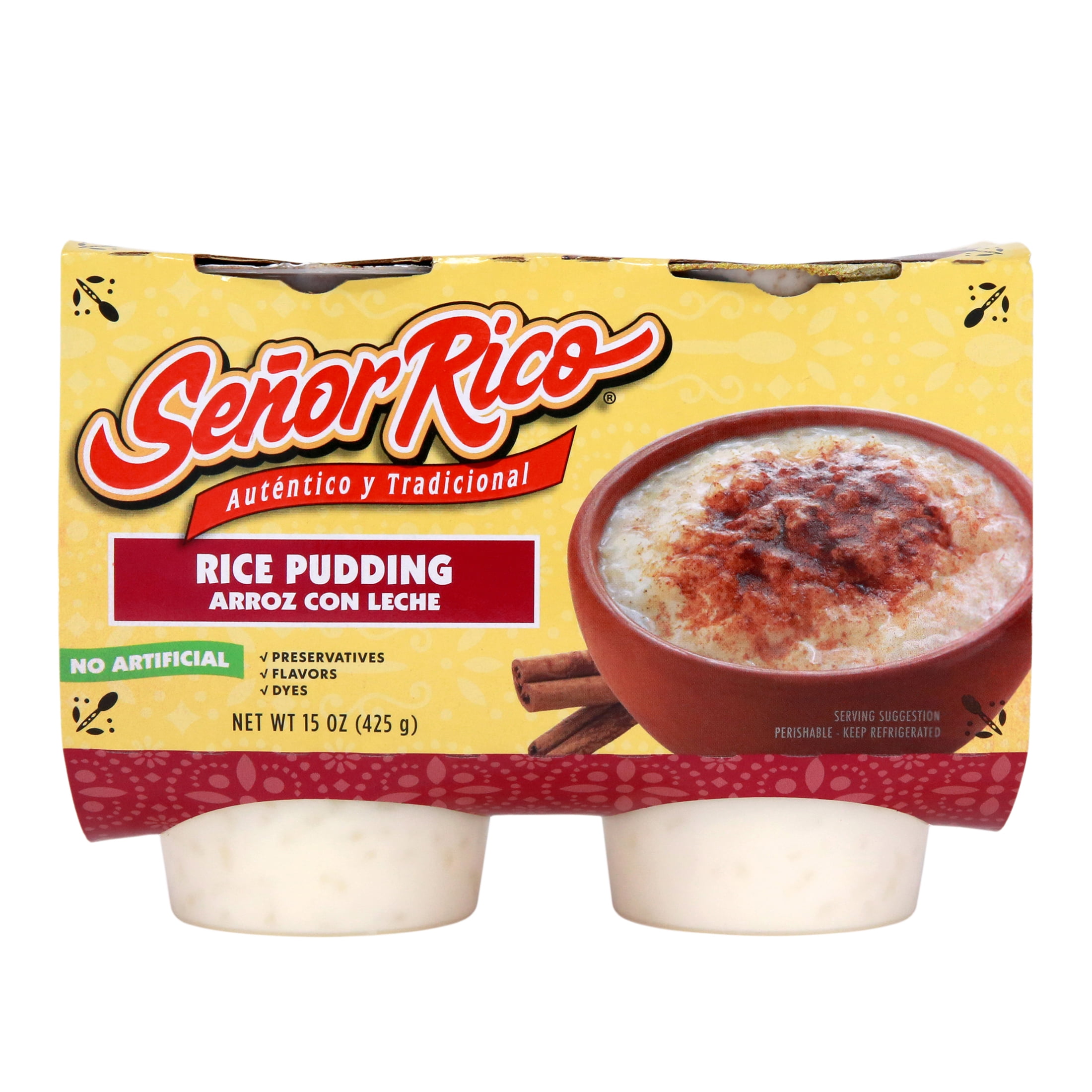 Senor Rico, Rice SnackPudding, 3.75 oz, 4 Pack - Walmart.com