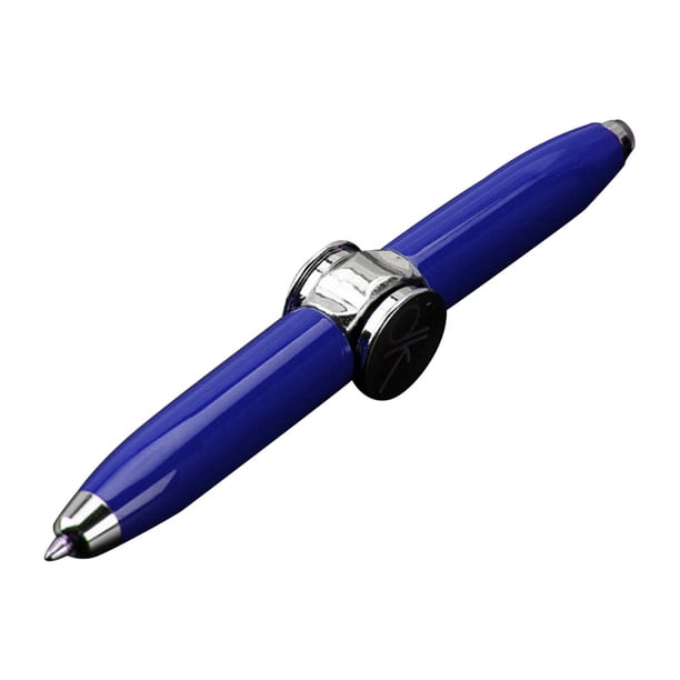 Fingertip Gyro Pen Multifunction Rotating Illuminating Metal Ballpoint ...