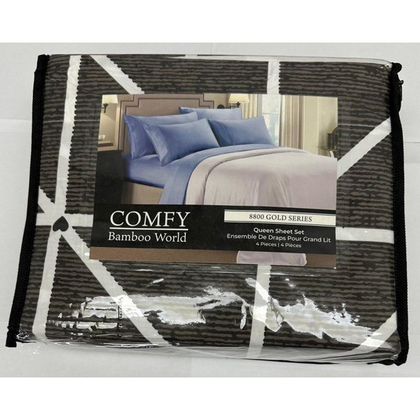 Comfy Bamboo World 8800 Gold Series QUEEN Sheet Set (4 Pieces) - Walmart.ca