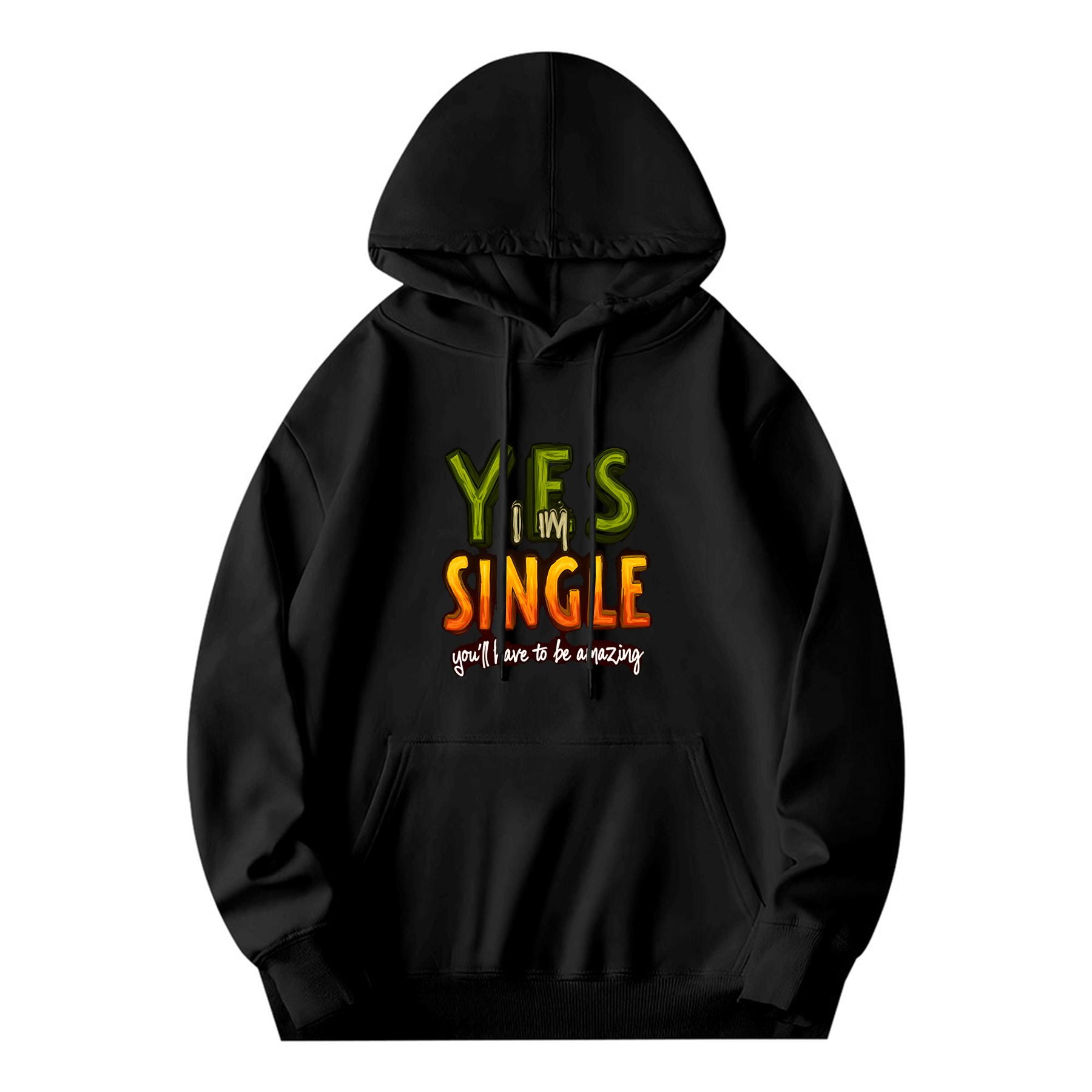 Click here for Ulla Jiu Xi Mens Loose Fit Hoodie With Colorful  Y... prices