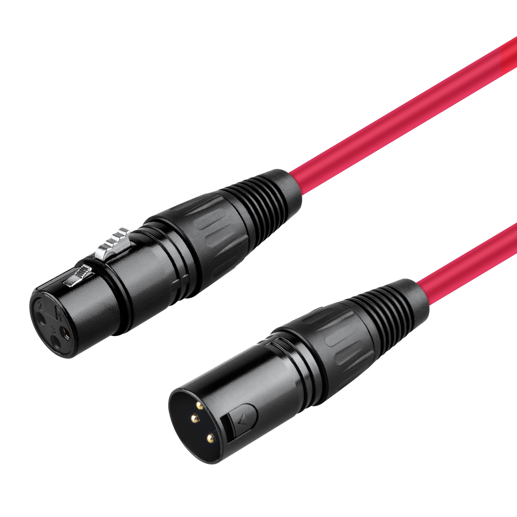 PwrON Premium XLR 3 Pin Microphone Cable Male to Female XLR3F to XLR3M ...