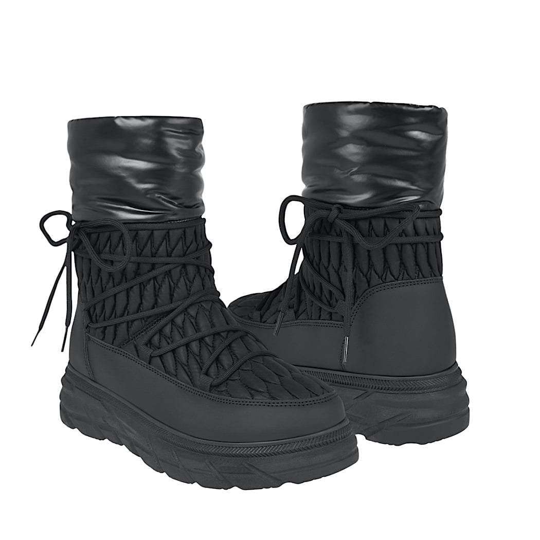 BOTINES DE INVIERNO DAMA STYLO 26444 TEXTIL NEGRO | Bodega Aurrera en línea