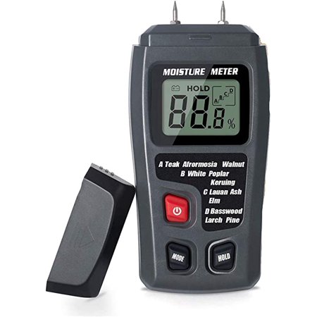 Jinsinto Digital Wood Hygrometer with Backlit LCD Display - Pin Type ...