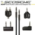 Scosche IU335KR Universal Audio Adapter Kit - Headphone Splitter, Cable ...