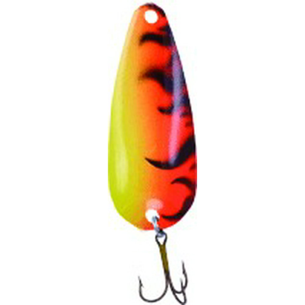 Rainbow Plastics Pog Spoon 1/4oz Fire Tiger Fishing Equipment - Walmart ...