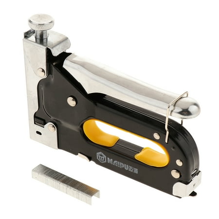 Electric Stapler Heavy-Duty Staple Nail Gun Kit Carbon Steel Material ...
