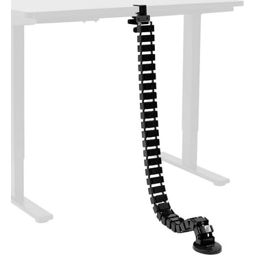 VIVO Clamp-on Vertebrae Cable Management Kit, Desk Quad Entry Wire ...