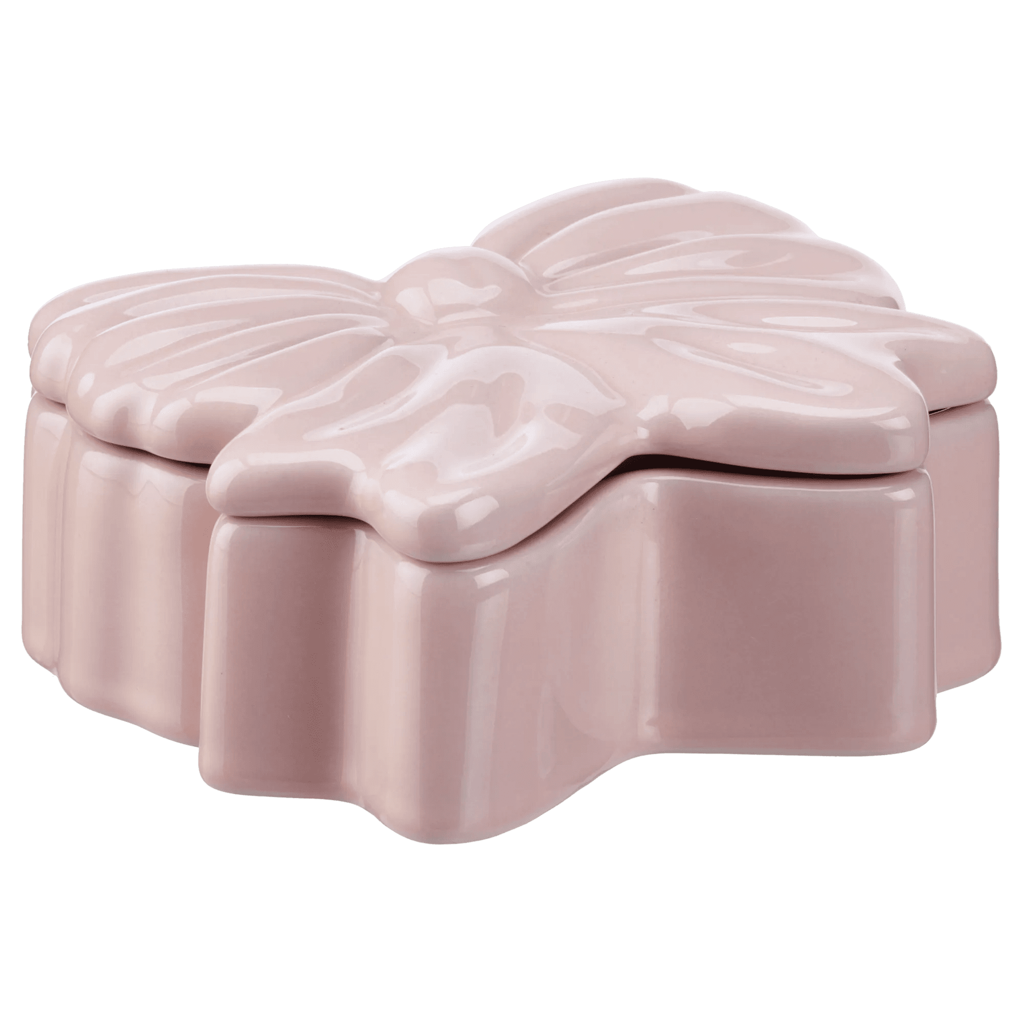 Click here for Bouclair Light Pink Ceramic Bow Shape Box 5.51 X 5... prices