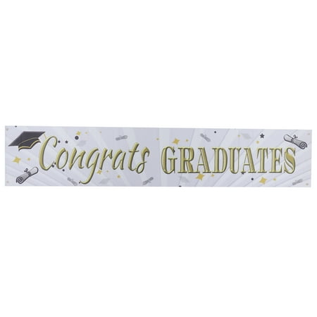 Graduation Banner 250x49cm High Resolution Large Congrats Grad Banner ...