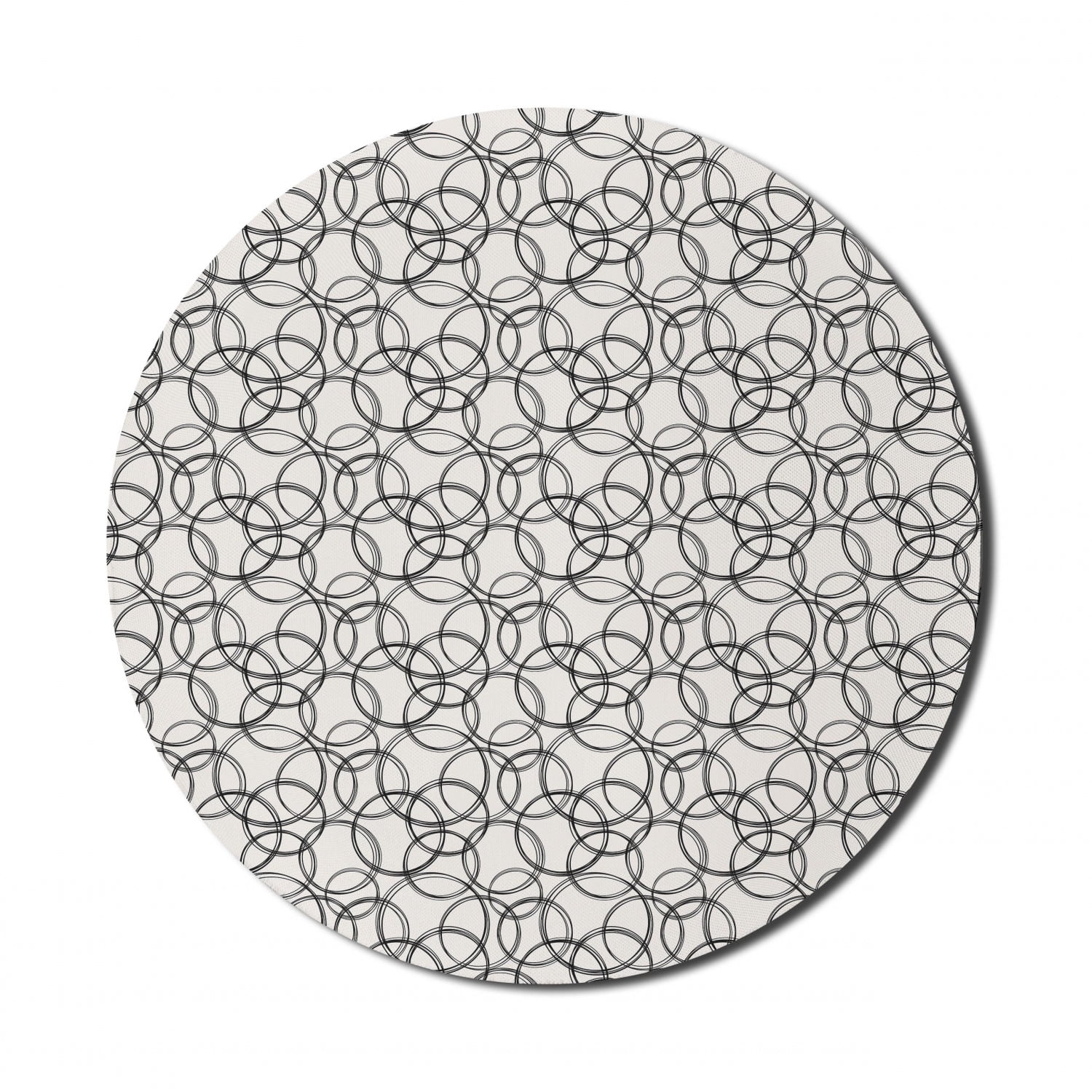 Minimalist Mouse Pad for Computers, Abstract Overlapping Circles ...