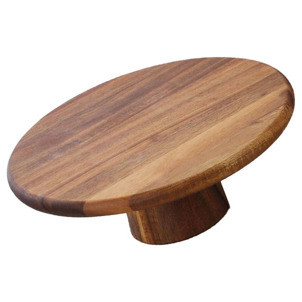 Wood Cake Stand High Pedestal Stand dessert for Cakes Pies Pedestal ...