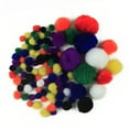 Hello Hobby 100 Piece Pom Poms, Multicolor Rainbow 0.2lb - Walmart.com