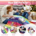 Glow-in-dark Rainbow Unicorn Blanket, 50×60 Inch Soft Throw, Nice Gift ...
