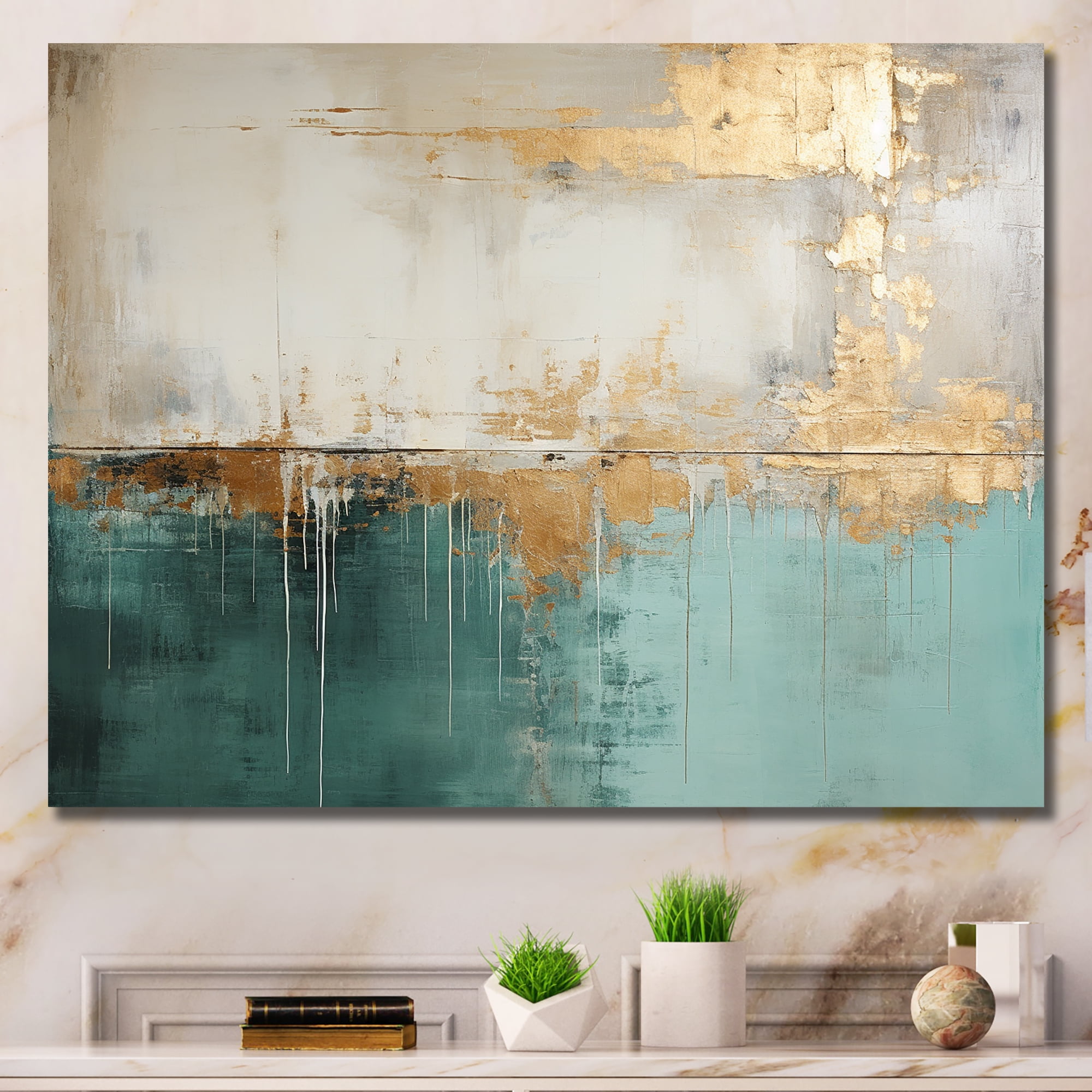 Click here for Designart Blue Canvas Wall Art  Abstract Wall Art... prices