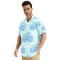 Men's Short Sleeve Button Down Shirt, Wrinkle Free Casual Summer Beach ...