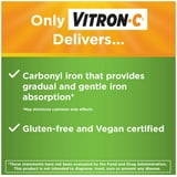 Vitron-C High Potency Iron Supplement with Vitamin C, 60 Coated Tablets ...