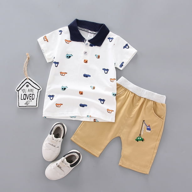 Ropa para niños Niños y niñas Ropa de bebé para niños Manga corta ...