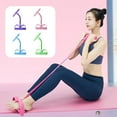 4-Tube Sit-Up Resistance Band, Upgraded Pedal Exerciser for Abs Legs ...