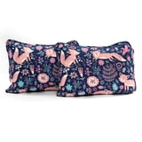 Lush Decor Pixie Fox Quilt Navy/Pink 4Pc Set Full/Queen - Walmart.com