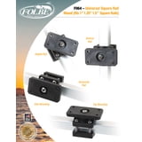 Folbe Universal Square Rail Mount Kit, 1"-1.250", 1.5" Rails - Walmart.com