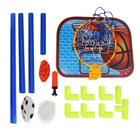 HURRISE Kids Mini Basketball Soccer Backboard Football Guard Balls Kit ...