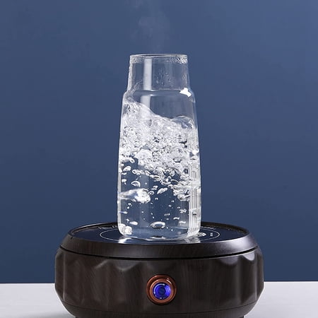 Clear Bedside Water Carafe Set Glass Drink Dispenser with Cup Lid Glass ...