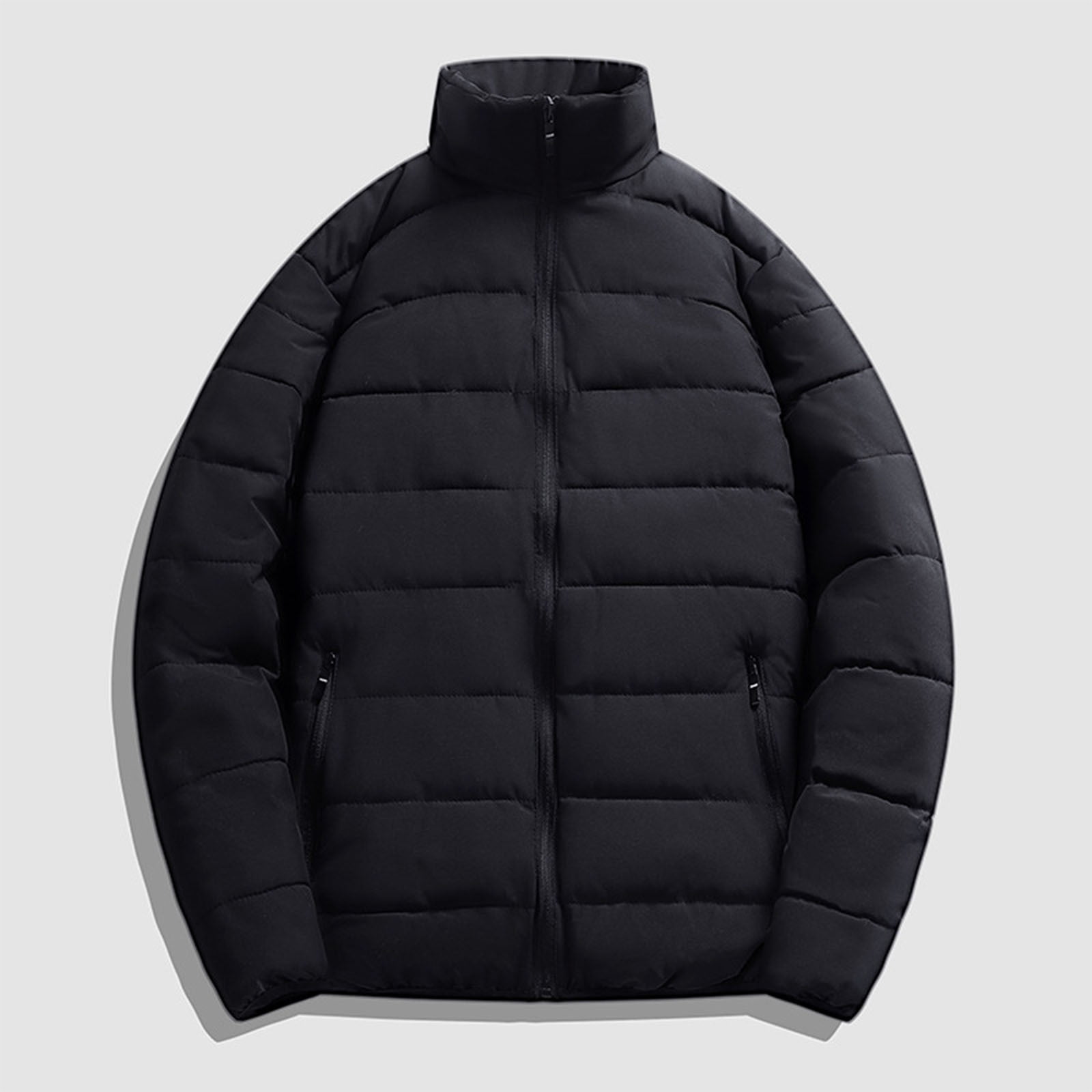 Click here for Amzcrzy Men Polyester Coat Mens Winter Solid Color... prices