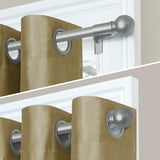Zenna Home Smart Rods Adjustable Tension Single Curtain Rod, 48" - 84 ...