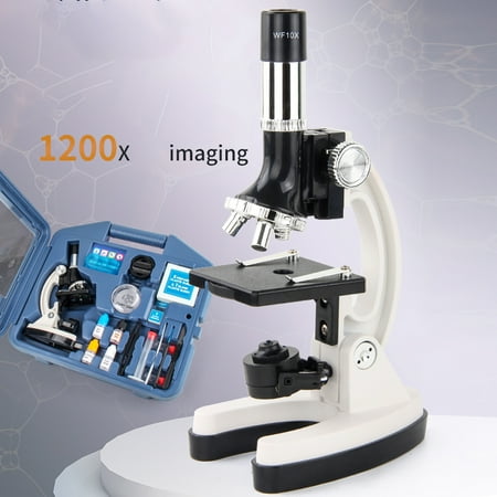 28 pcs/set Students Adjustable Biological Microscope 300X 1200X ...