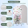 Farm Animals Arch Backdrop Cover 6.6 FT Gray Shower Cap Tub Funny Calf ...