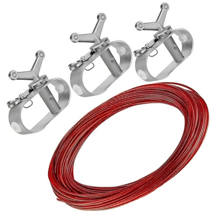 Awesitey Pool Cover Cable Winch Kit 100ft/130ft/150ft Spa Ratchet ...