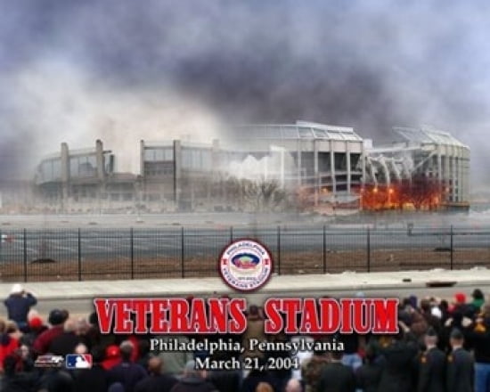 Veterans Stadium - Implosion #2 Sports Photo - Walmart.com