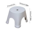 Low Stepping Stool with Nonslip Base, Enhanced Stability for Bathroom ...