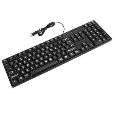 Ablenet Kinderboard Large Key Keyboard - Wired, USB 2.0, QWERTY - Black ...