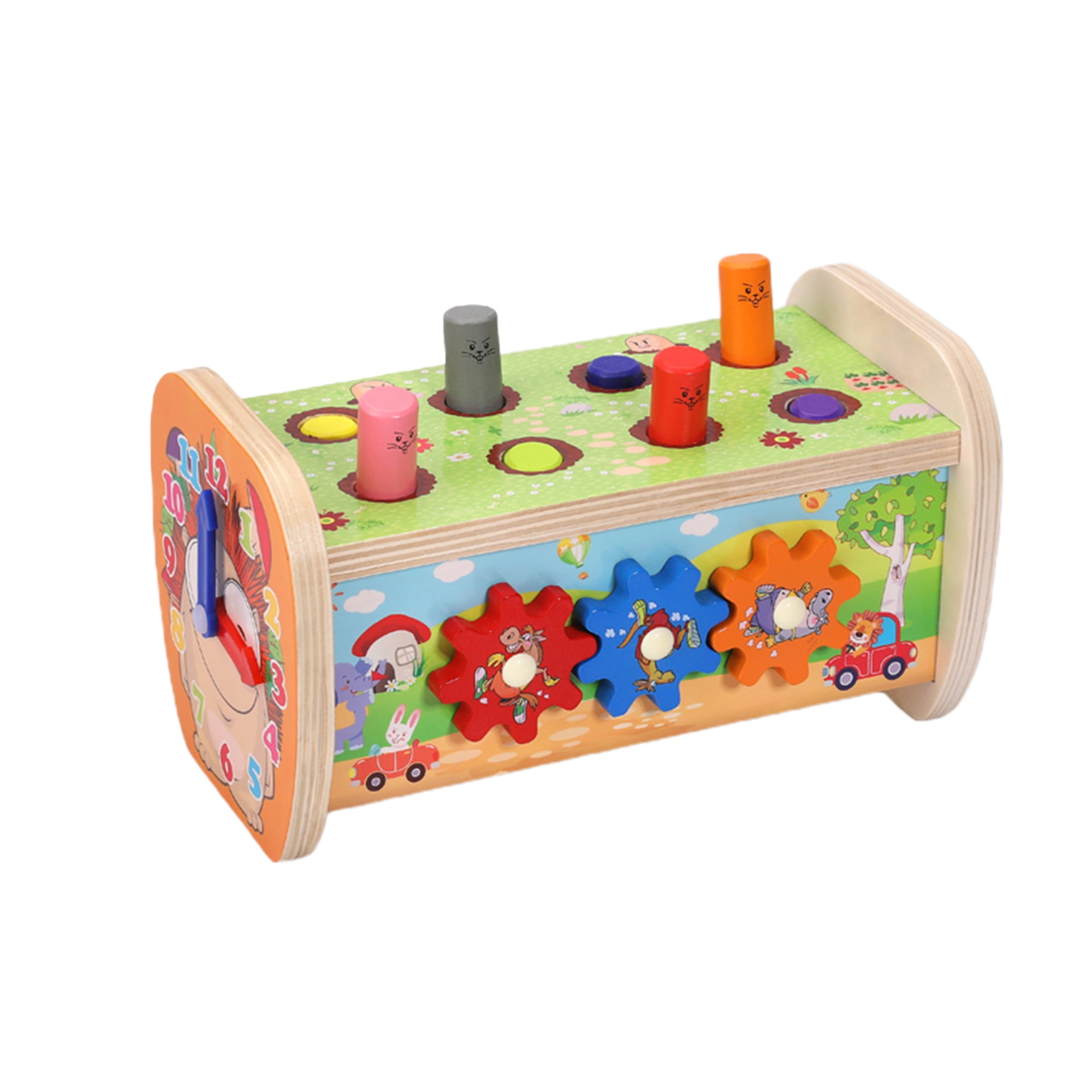 COUTEXYI Kids Whack-A-Mole Toy, Multicolor Cartoon Beating Mouse Game ...