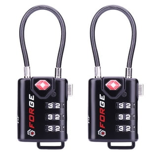 NUOLUX Mini TSA Approved Security Cable Luggage Lock 3-Digit ...