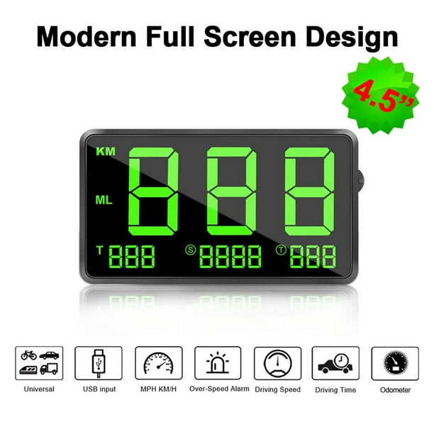 VJOYCAR C80 Universal Hud Head Up Display GPS Digital Speedometer for ...