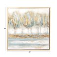 39" x 39" Tree Framed Wall Art with Gold Frame, by DecMode - Walmart.com