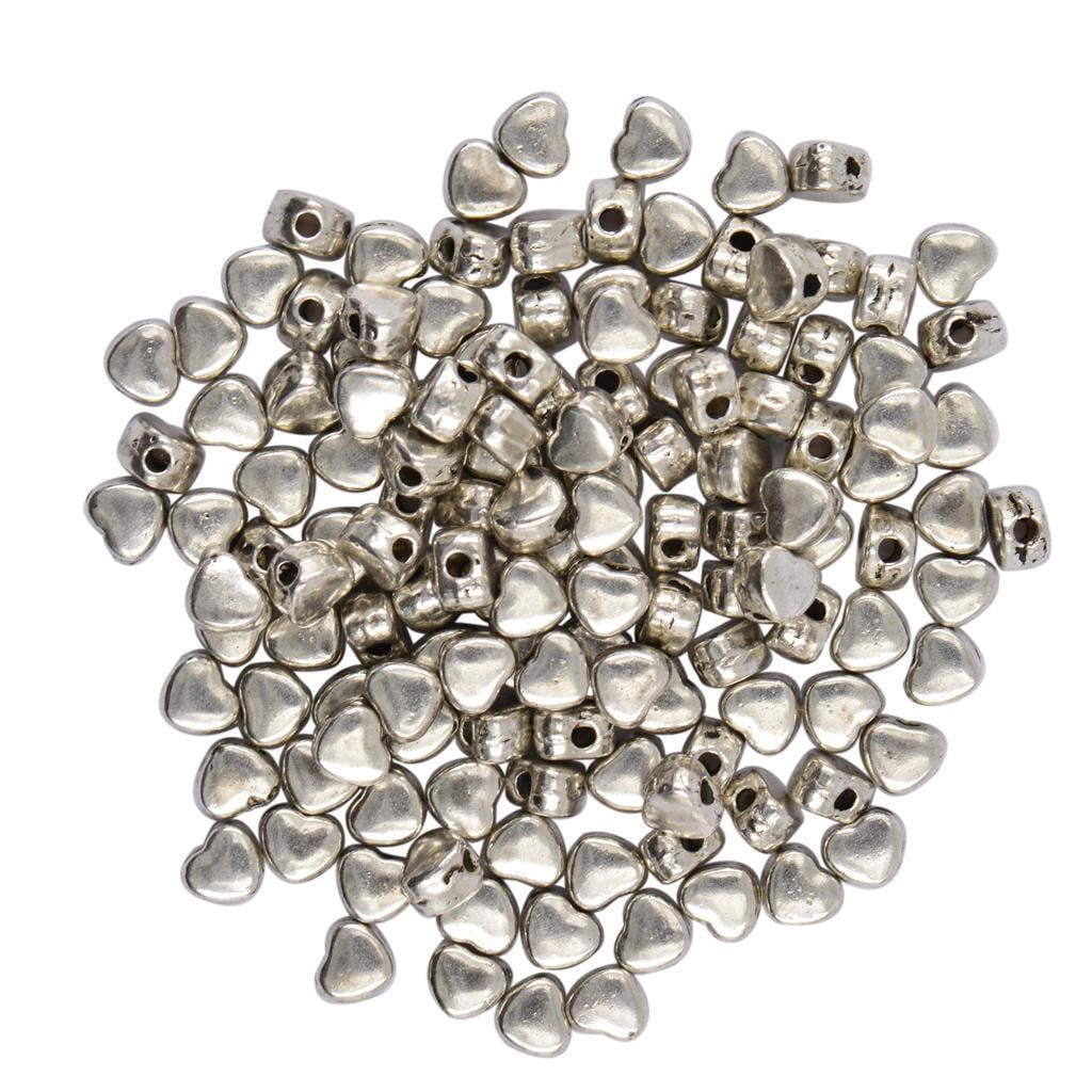 Click here for Yinanstore 100pcs Metal Spacer Beads Heart Shaped... prices