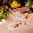 Huanledash 1 Set Birthday Cake Stand Transparent Rectangular ...