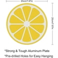 Round Lemon Slice Metal Tin Sign Retro Wall Decor Poster for Cafe Bar ...