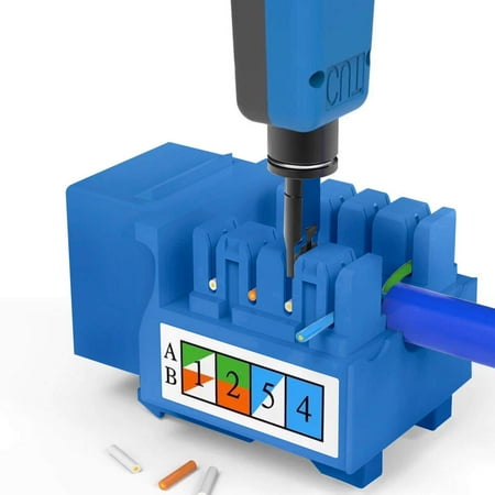 [MDTEK-Canada] 90 Degree Cat6 Cat5A RJ45 Key Jack Insert, Cat 6 UTP ...
