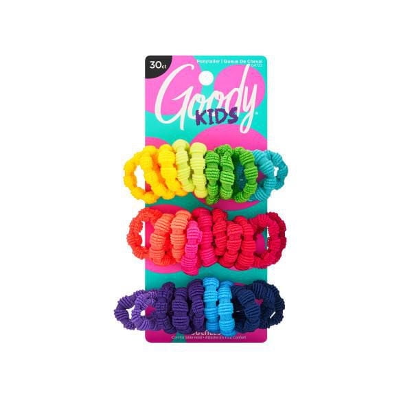 Click here for Goody Kids Ribbed Ponytailers - 30ct prices
