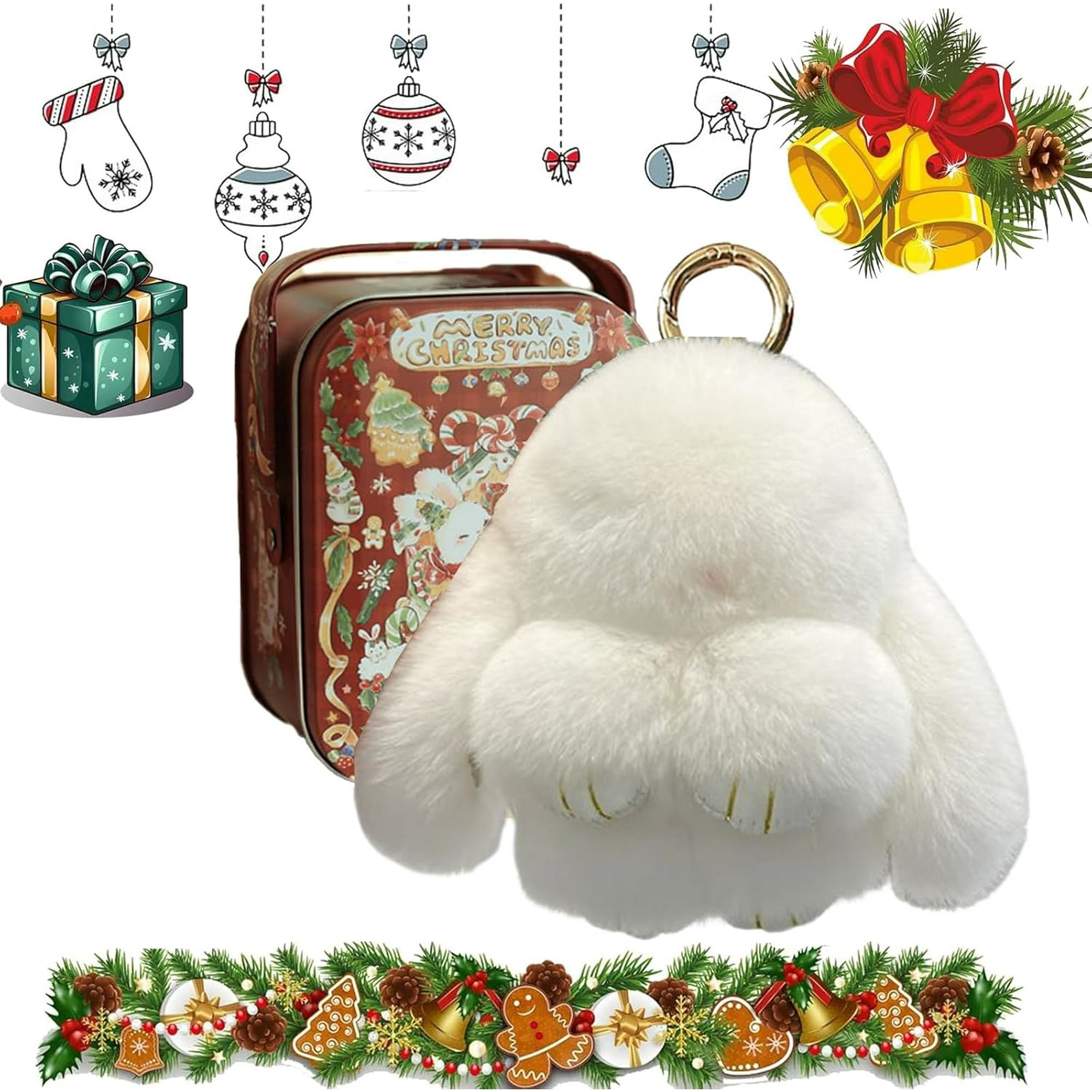 Click here for Gotyou Bunny Lu Keychain With Tin  Bunny Keychain... prices