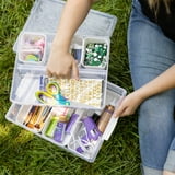 Everything Mary 7-Piece Clear Plastic Craft and Hobby Storage Container ...