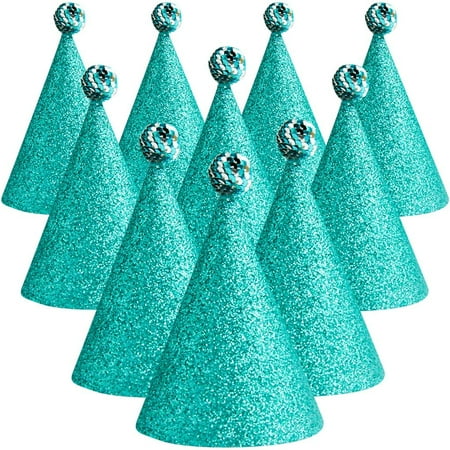 Glitter Party Hats EAYY Fun Celebration Kit of 10 Cone Party Hats for ...